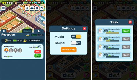 Rental Tycoon Game Ui Behance