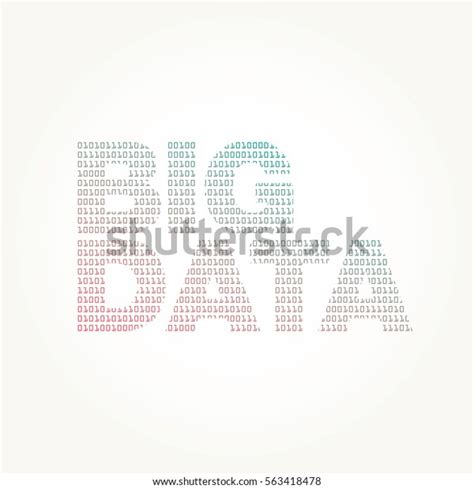 big data binary texture vector illustration stock vector royalty free