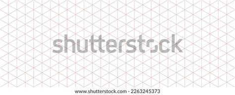 Orange Isometric Grid Graph Paper Background Stock Vector Royalty Free