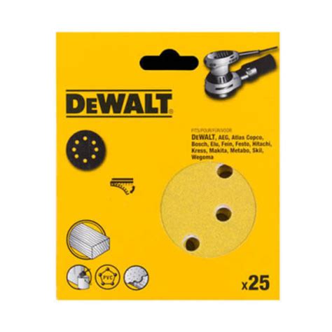 Наждачная бумага DeWALT самоклеющаяся d=125мм, зерно 60, для ...