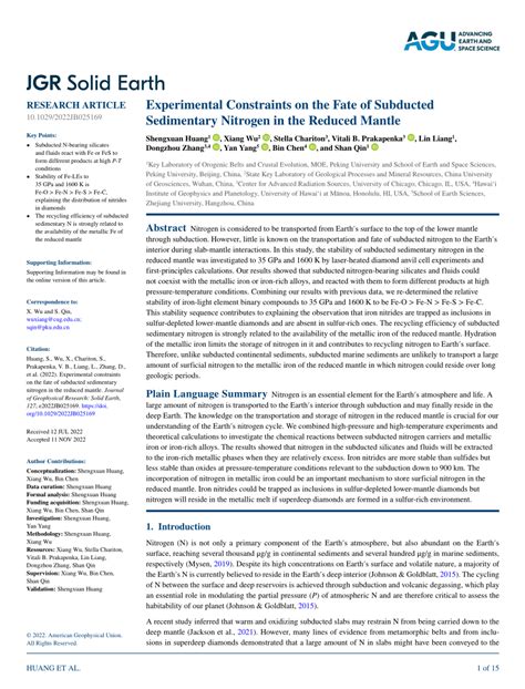 Experimental Constraints On The Fate Of Subducted Sedimentary Nitrogen In The Reduced Mantle
