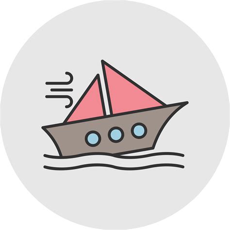 Shipwreck Line Filled Light Circle Icon 38975679 Vector Art At Vecteezy