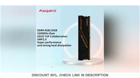 Asgard Tuf Series Co Brand Ddr4 Ram Pc 16gb 32gb 3200mhz 3600mhz Ram