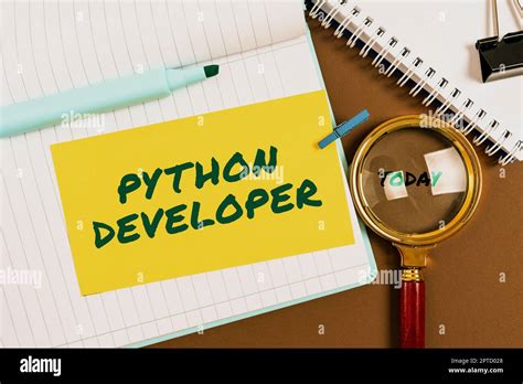 Sign Displaying Python Developer Business Showcase Employees Are Rewarded For Introducing