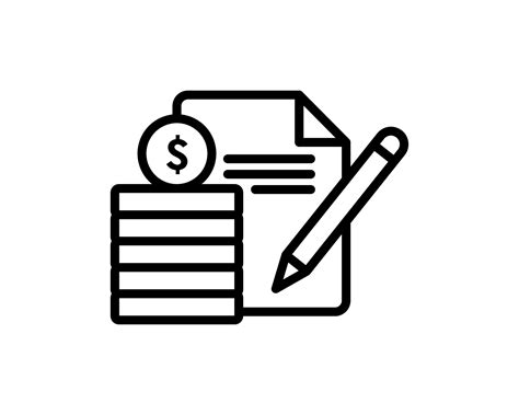 Office Administration Vector Design Icon Outline On White Background