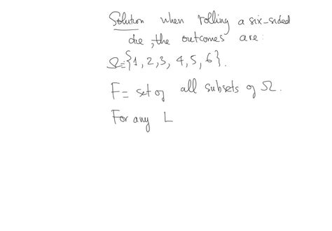 Solved Consider A Probability Space F P With Representing The