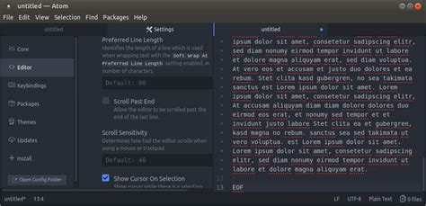 In Geany How Can I Scroll Past The End Of A File Super User