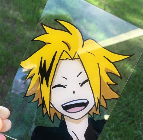 Denki Kaminari Anime Glass Art Etsy