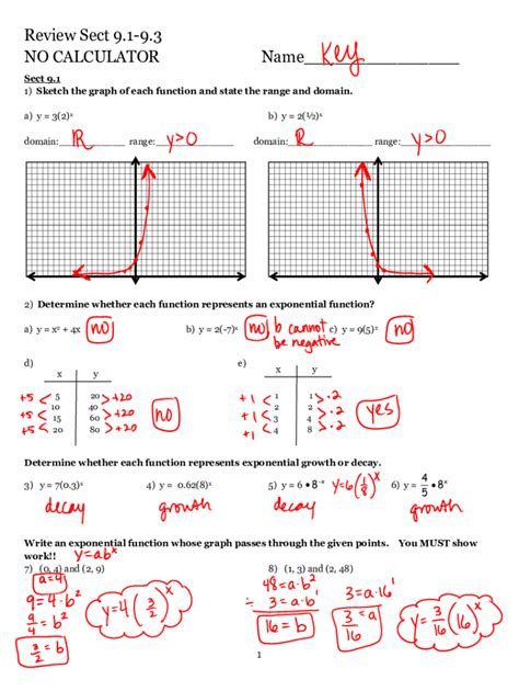 Fillable Online Section 3 2 Domain And Range Of Graphs Of Functions 1 10 Fax Email Print