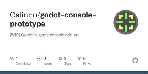 Github Calinougodot Console Prototype Wip Godot In Game Console