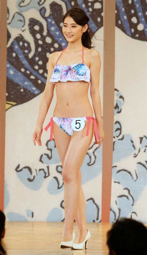 「第52回ミス日本コンテスト2020」水着審査での森谷美雲さん スポニチ Sponichi Annex 芸能