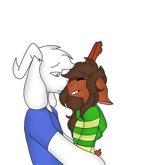A Dess And Asriel Doodle I Made Rn When I Was Really Sleeppy Sorry