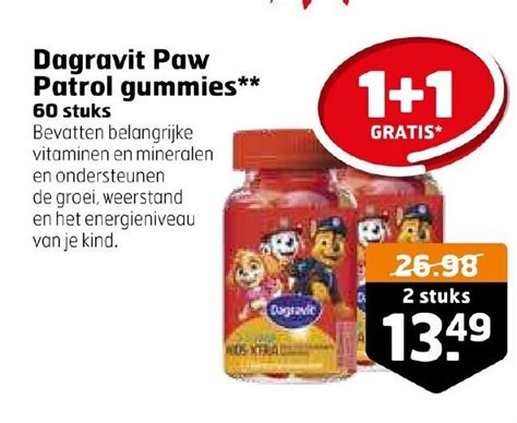 Dagravit Paw Patrol Gummies Stuks Aanbieding Bij Trekpleister