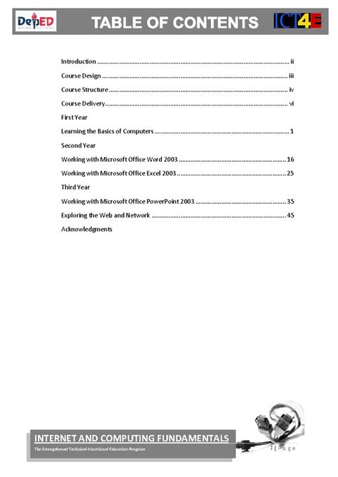 Icf Cbc 1st To 3rd Yr Theories Internet And Computing Fundamentals