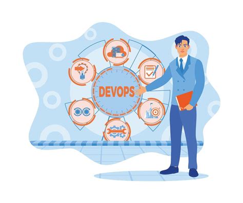 A Young Businessman Is Standing While Holding A Notebook Software Construction Automation