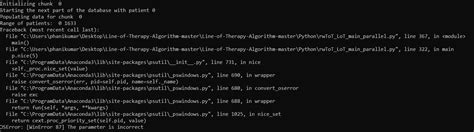 Windows OSError WinError The Parameter Is Incorrect Issue Giampaolo Psutil