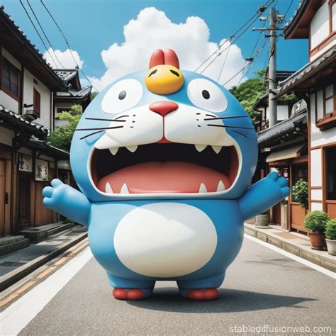 Ghibli Style Doraemon Stable Diffusion Online