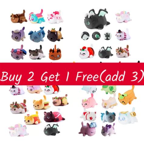 Hot Plush Meemeows Food Aphmau Cat Doll Plushies Toy Stuffed Dolls