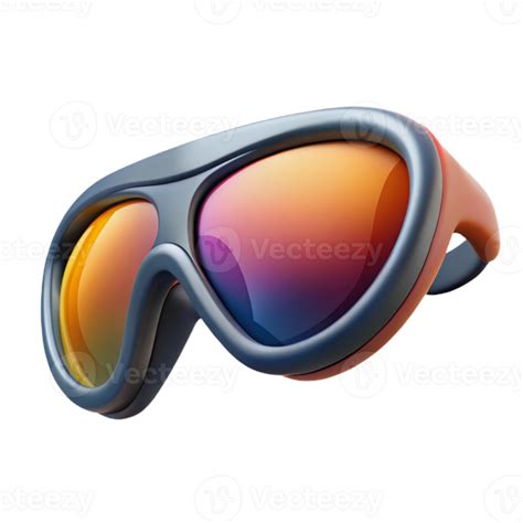 Beautiful Rustic Cycling Sunglasses Side View Isolated Detailed