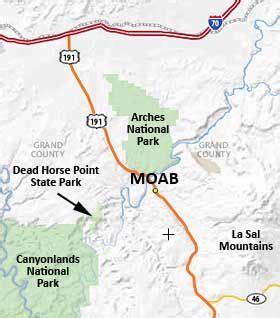 Moab National Park Map Moab Adventure Center Map Kppt