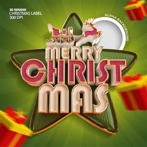 Premium Psd Merry Christmas And Happy New Year Banner With 3d Render