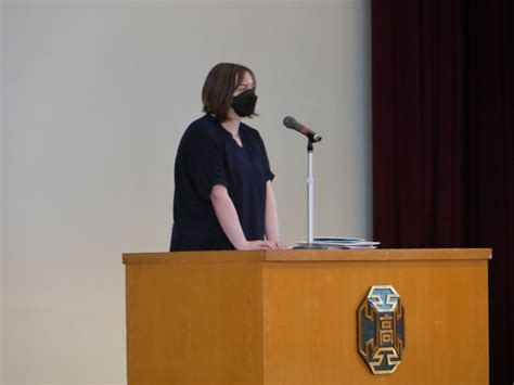 薬物乱用防止情報モラル講話Kaitlin Harper先生お別れ会 山形県立長井工業高等学校
