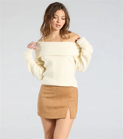 Side Slit Mini Skirts And Windsor