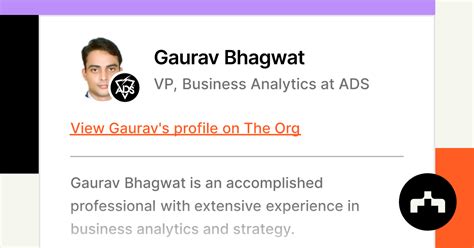 Gaurav Bhagwat Vp Business Analytics At Ads The Org