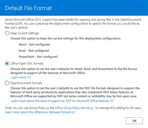 Configuring Xml File For Microsoft Office Applications