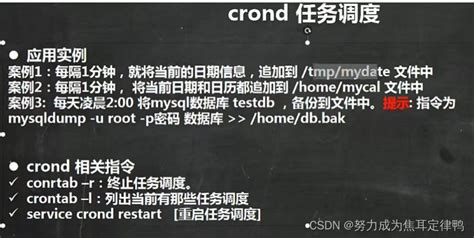 Linuxcrond任务调度之crontablinux中中止任务调度 Csdn博客
