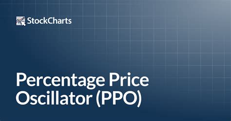 Percentage Price Oscillator PPO ChartSchool StockCharts