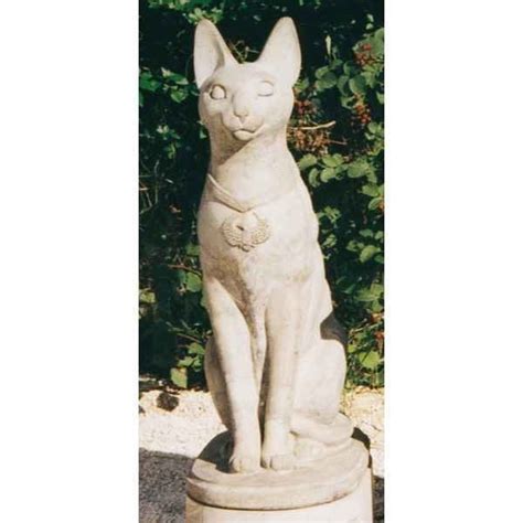 Deko Figur für den Garten Pharao Katze sitzend