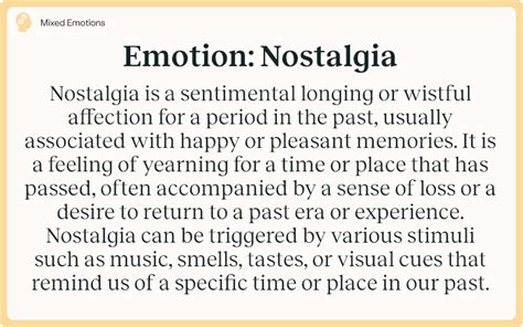 Emotion Nostalgia
