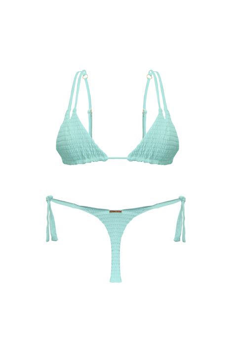 San Lorenzo Bikinis Mykonos Bleu Veronica Side Tie Thong Bikini Bottom