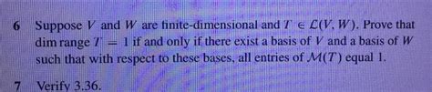 Solved Suppose V And W Are Finite Dimensional And TL V W Chegg