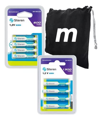 Pilas Recargables 4 Aa Doble A 4 Aaa Triple A Estuche Envío gratis