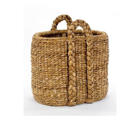 Oval Woven Seagrass Rush Basket Mecox Gardens