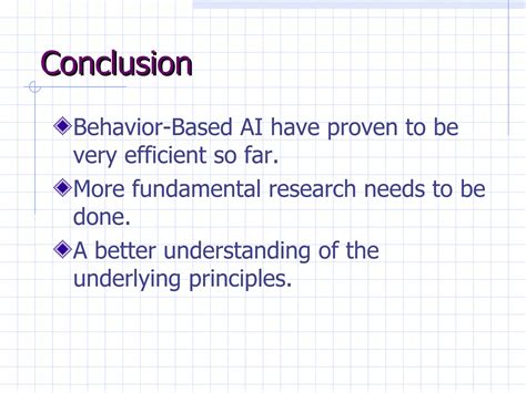 Behavior Based Artificial Intelligence Ppt