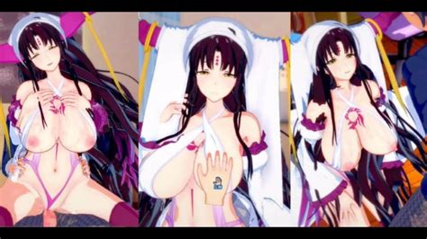 无尽游戏 Koikatsu ！ 与 Fgo 发生性关系 大山雀 Sessyoin Kiara。 3dcg 色情动漫视频