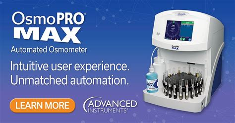 Osmopro Max The Highest Level Of Osmolality Testing Automation Advanced Instruments Llc