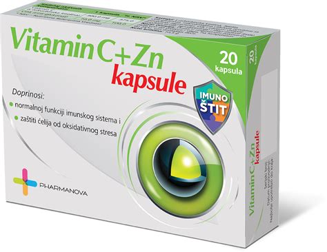 Pharmanova Vitamin C ZN Caps 20 X 300MG 10MG Online Prodaja