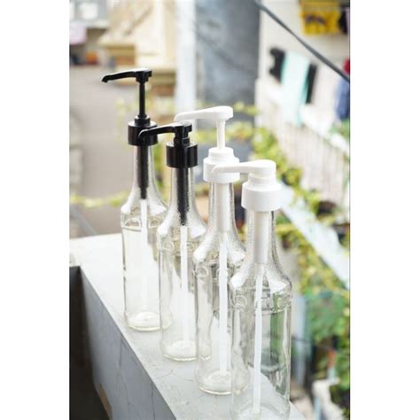 Jual Botol Kaca 700ml Dan Pump Syrup 6 Botol 6pump Syrup Shopee
