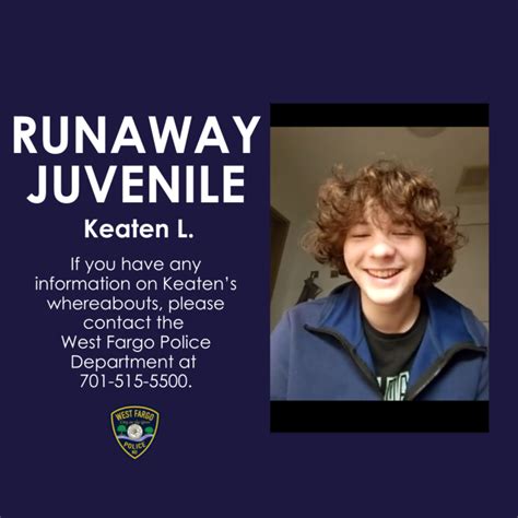 West Fargo Police Department Asks For Publics Help In Locating Runaway