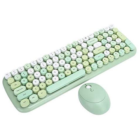 Kudoo Draadloze Toetsenbord En Muiscombinatie G Leuk Retro Toetsenbord Draadloos