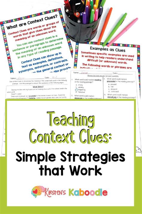 Teaching Context Clues Simple Strategies That Work Context Clues