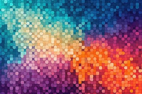 Premium Ai Image Color Gradient Pixel Pattern Mosaic