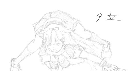 艦これ 落書練習 夕立 匁 参七伍のイラスト Pixiv