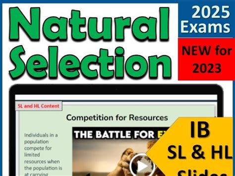 Ib Biology D41 Natural Selection Ib Diploma First Exams 2025