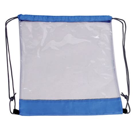 Custom Printed Clear Drawstring Bag Bagmasters