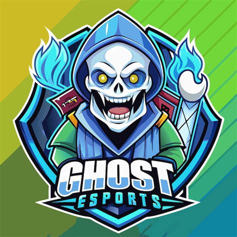 Ghost Esport Mascot Logo Premium Ai Generated Vector